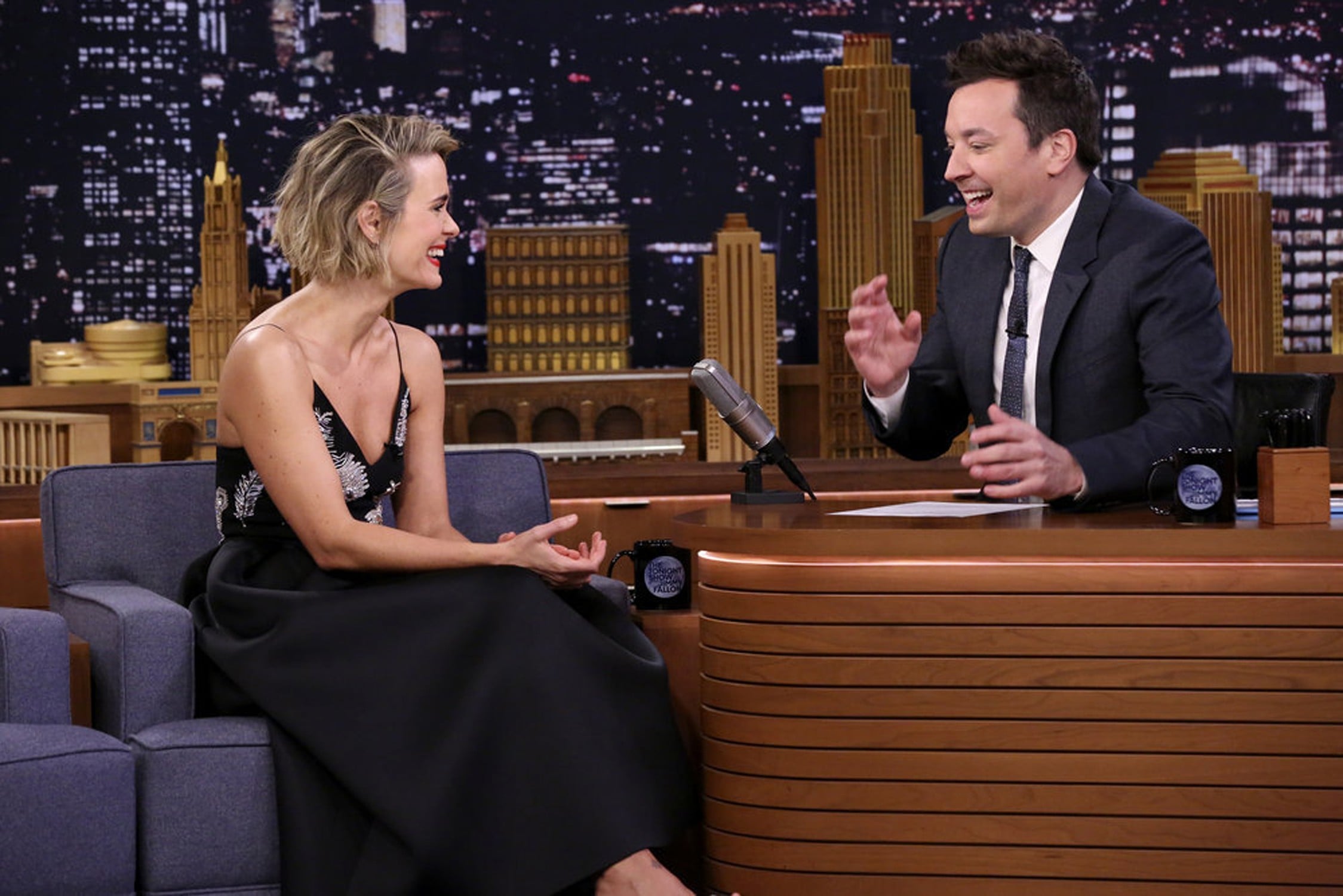 Sarah Paulson on Jimmy Fallon May 2018 | PS Celebrity