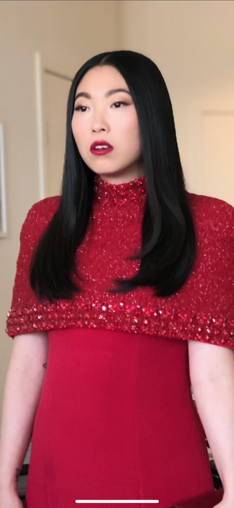 Awkwafina at SAG Awards 2019 | PS Beauty