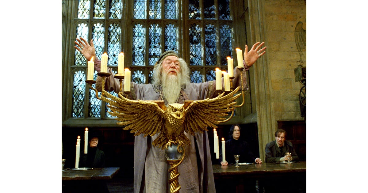 Here's Dumbledore and his podium in Harry Potter and the Prisoner of ...