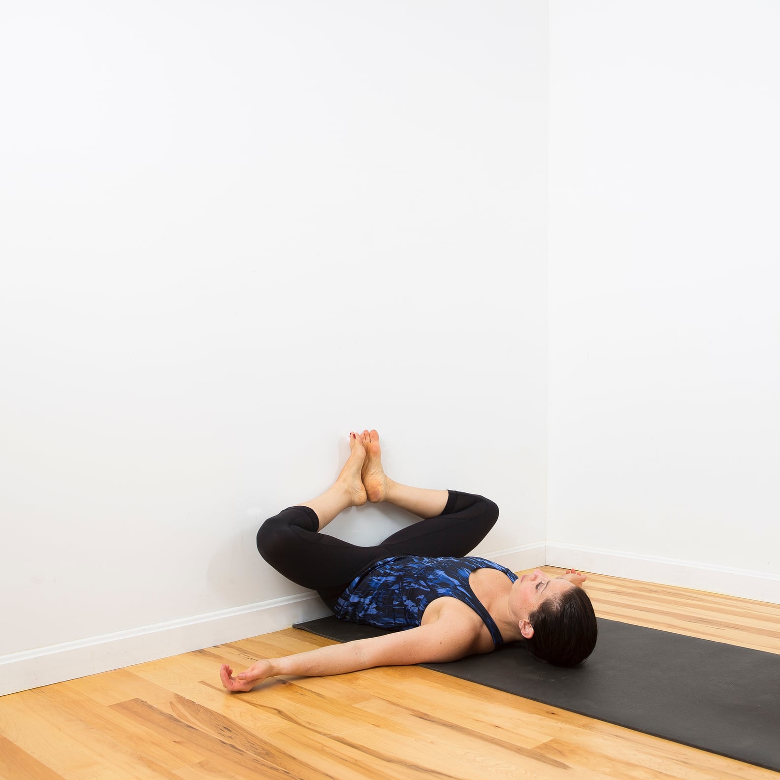 Relaxing Wall Yoga Sequence | PS Fitness