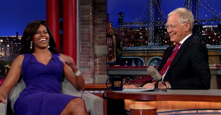Michelle Obama on The Late Show With David Letterman 2015 | POPSUGAR ...