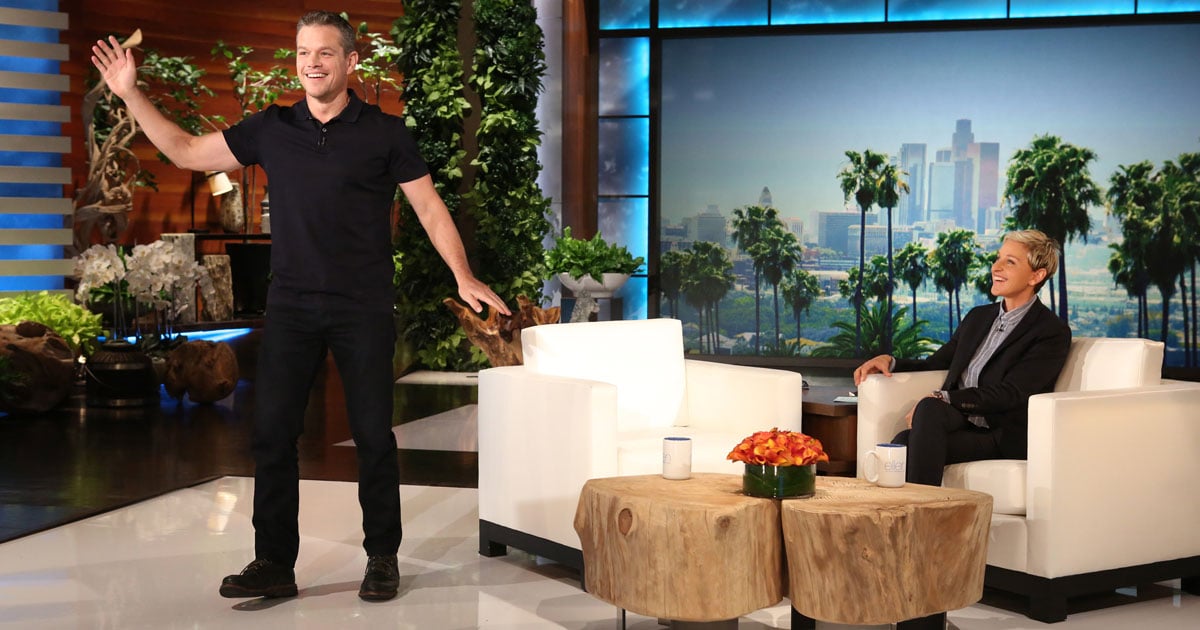 Matt Damon Dances on Ellen DeGeneres September 2015 | PS Celebrity