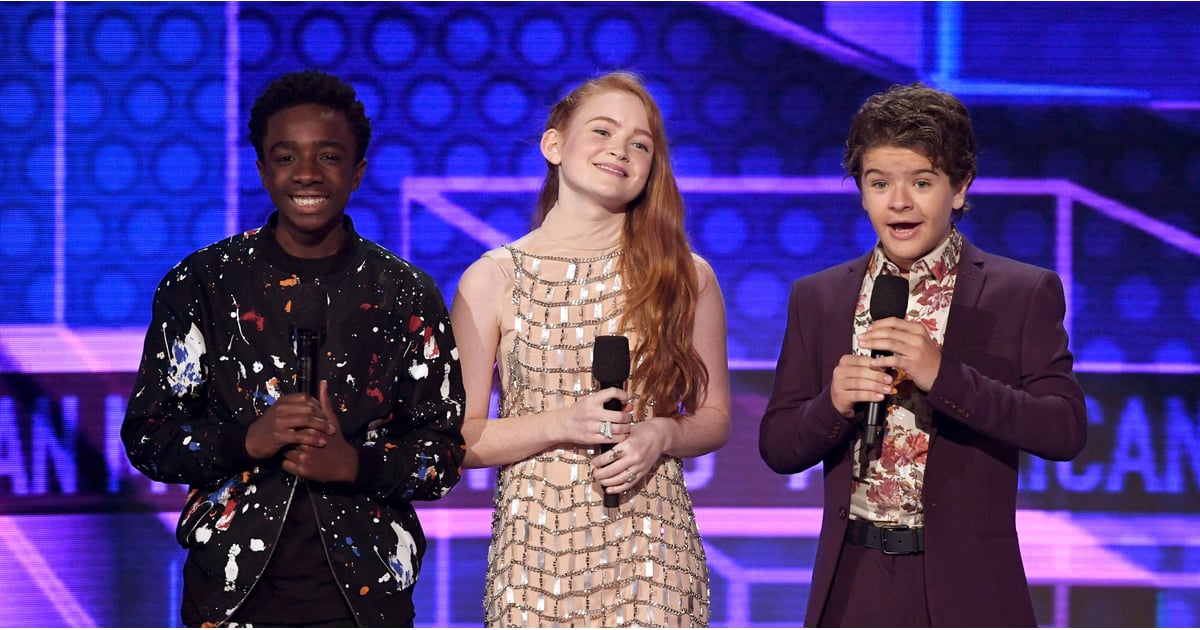Stranger Things Cast at the 2017 American Music Awards | POPSUGAR Celebrity