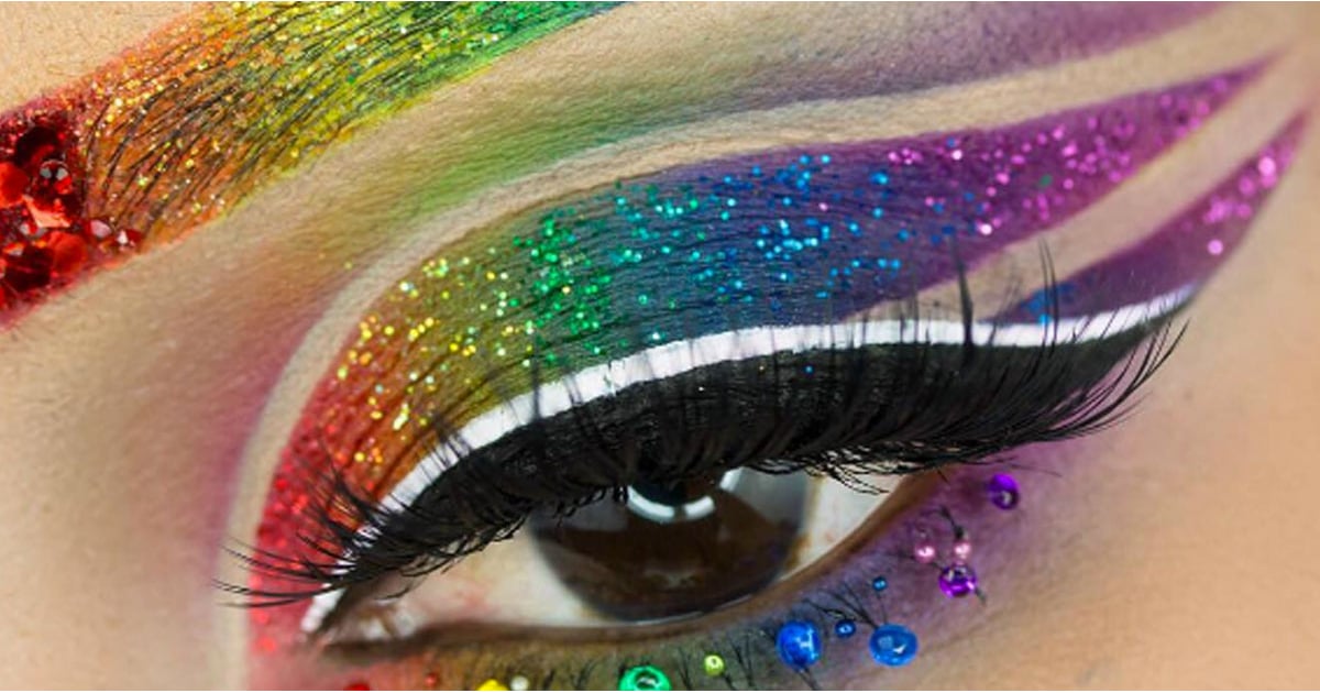 Glitter Rainbow Cat Eye | POPSUGAR Beauty