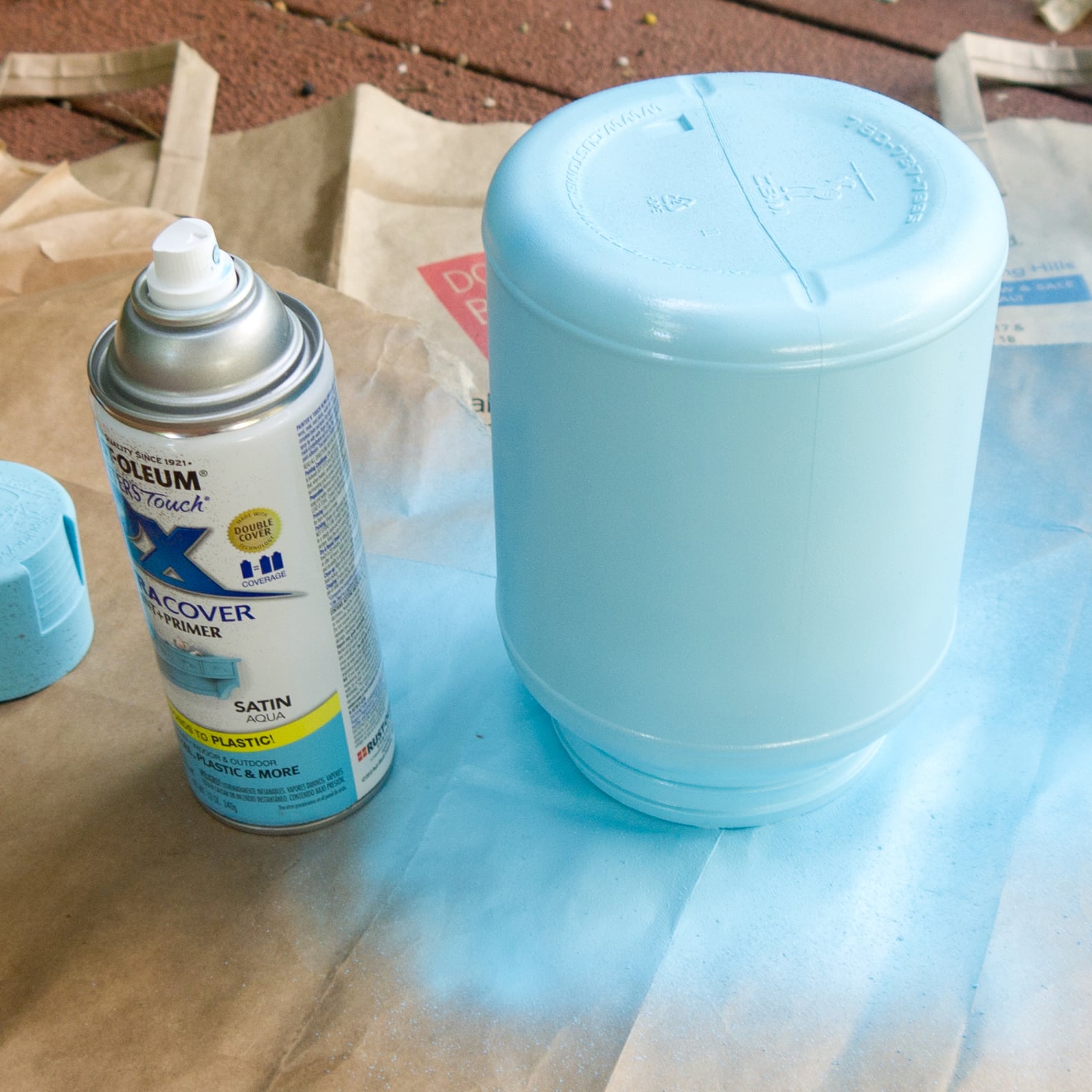 Spray-Painted Plastic Containers | PS Smart Living