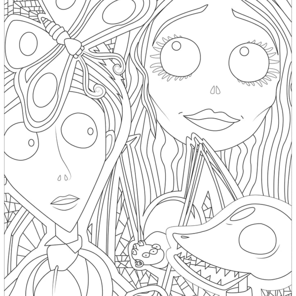 Scary Halloween Coloring Pages Free Printable