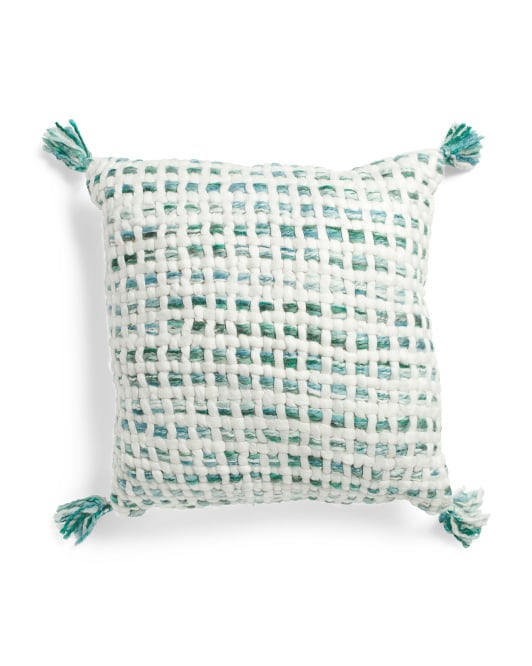 Made in India Chunky Woven Pillow | Best Home Decor From TJ Maxx 2019 ...