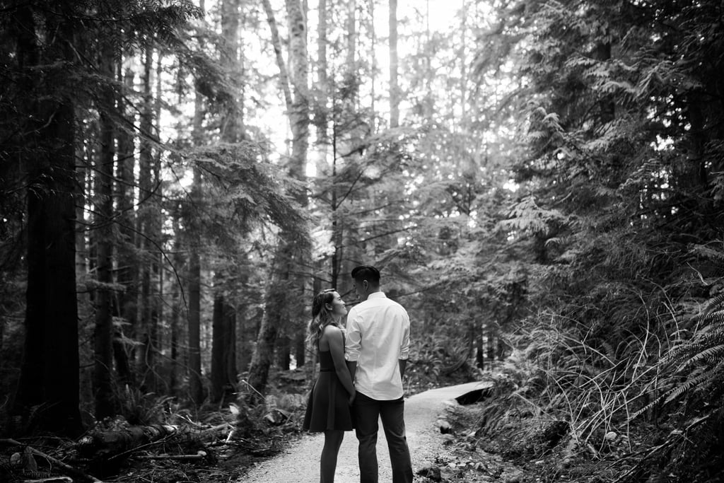 Forest Engagement Photos | POPSUGAR Love & Sex