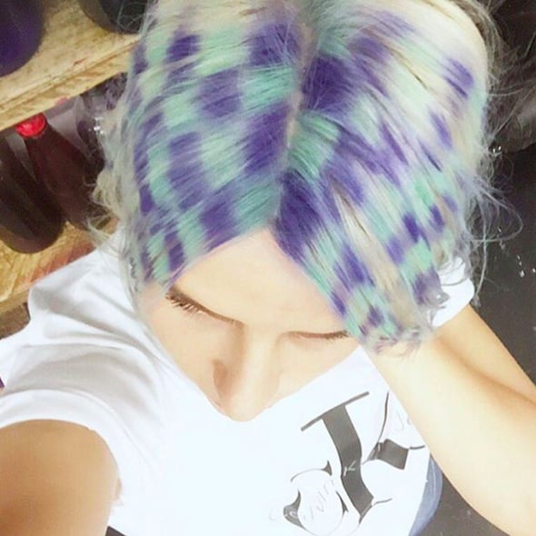 Checkerboard Hair Color Trend | POPSUGAR Beauty