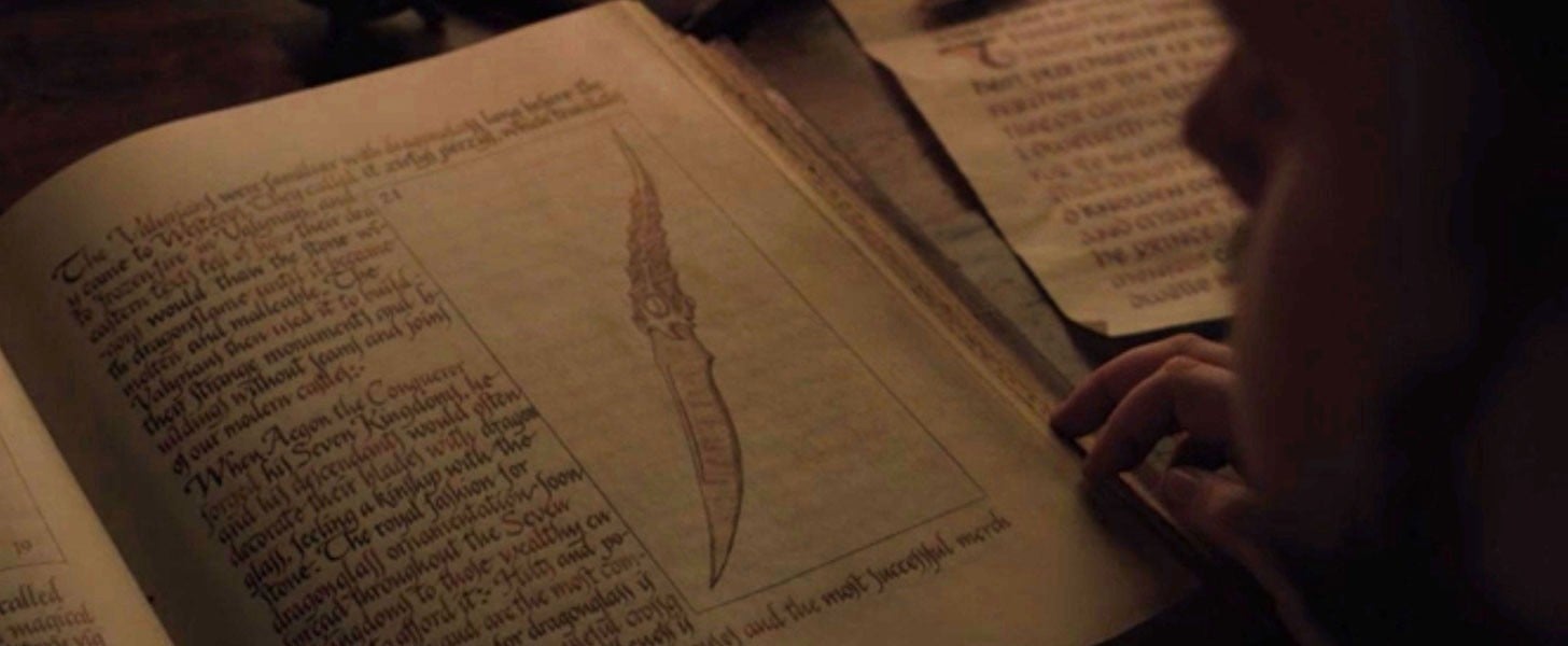 What Is the Dagger Sam Sees in the Book in Game of Thrones? | PS ...