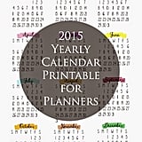 Free Printable 2015 Calendar | POPSUGAR Smart Living