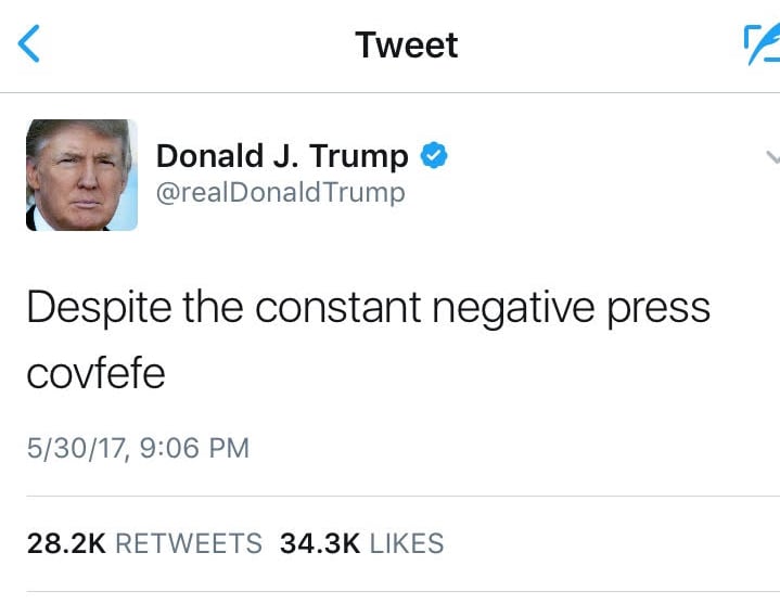 Donald Trump Tweets Typo "Covfefe" | POPSUGAR News
