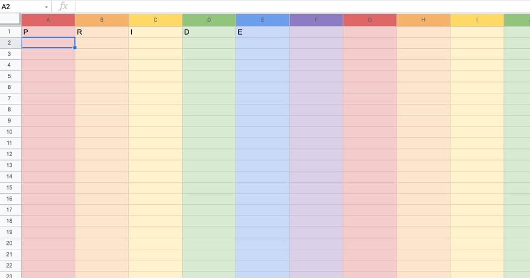 Here's How to Make Google Sheets Rainbow For Pride | PS Tech