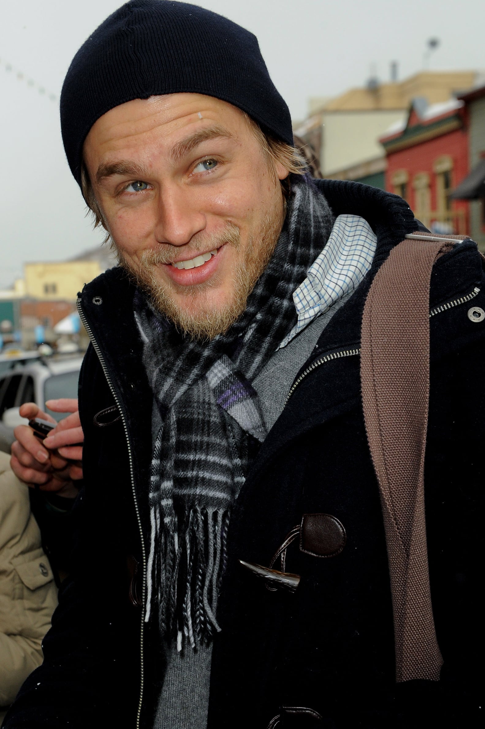Charlie Hunnam Smirks | PS Celebrity