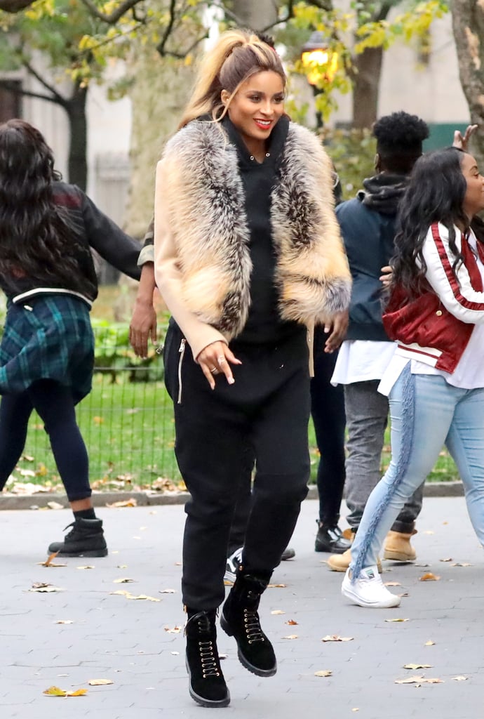Ciara Filming Music Video in NYC November 2016 | POPSUGAR Celebrity