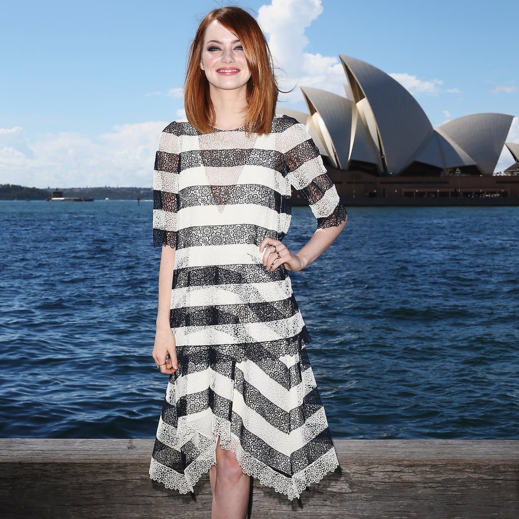 Striped Lace Dresses | POPSUGAR Fashion