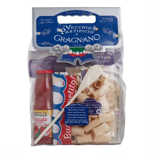 Vecchio Pasta Gift Set With Spoon | Cost Plus World Market Gifts For ...