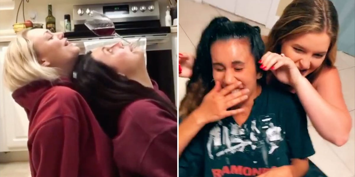 Funny Wine Glass Challenge Videos Ps Food