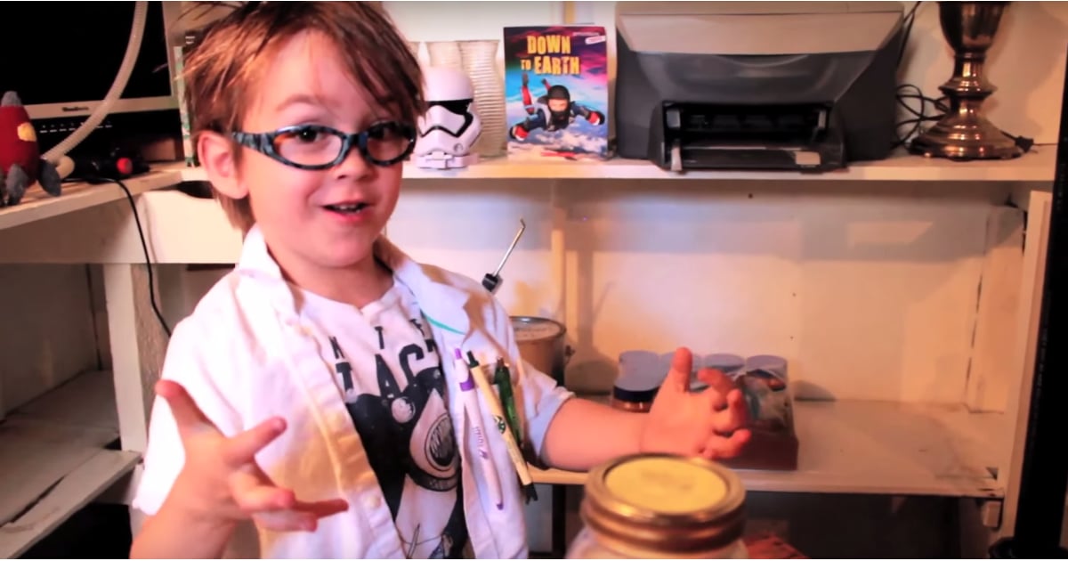 Little Boy's Volcano Science Experiment Video | POPSUGAR Family