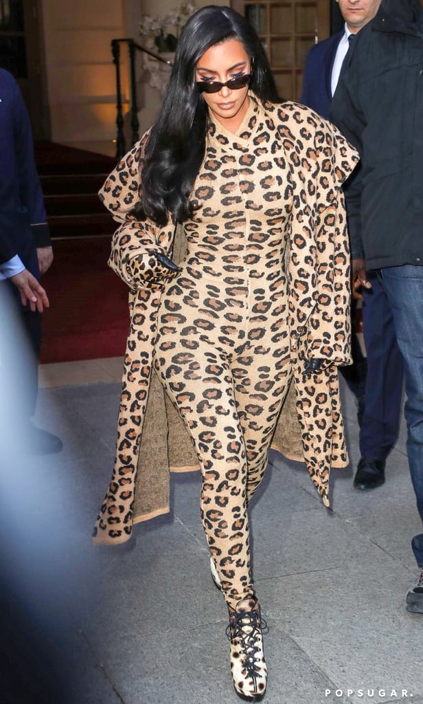 Kim Kardashian Leopard Outfit | POPSUGAR Fashion UK