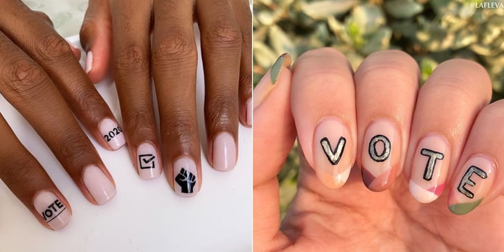 Vote Themed Nail Art to Wear For the Election 2020 | POPSUGAR Beauty