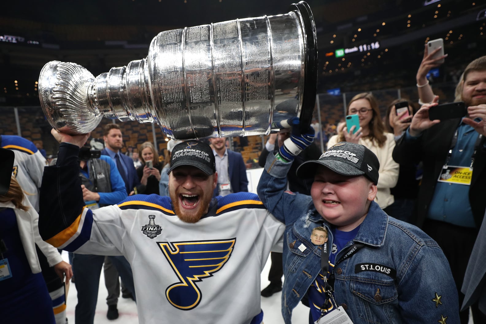Laila Anderson St. Louis Blues Superfan at Stanley Cup | PS Family