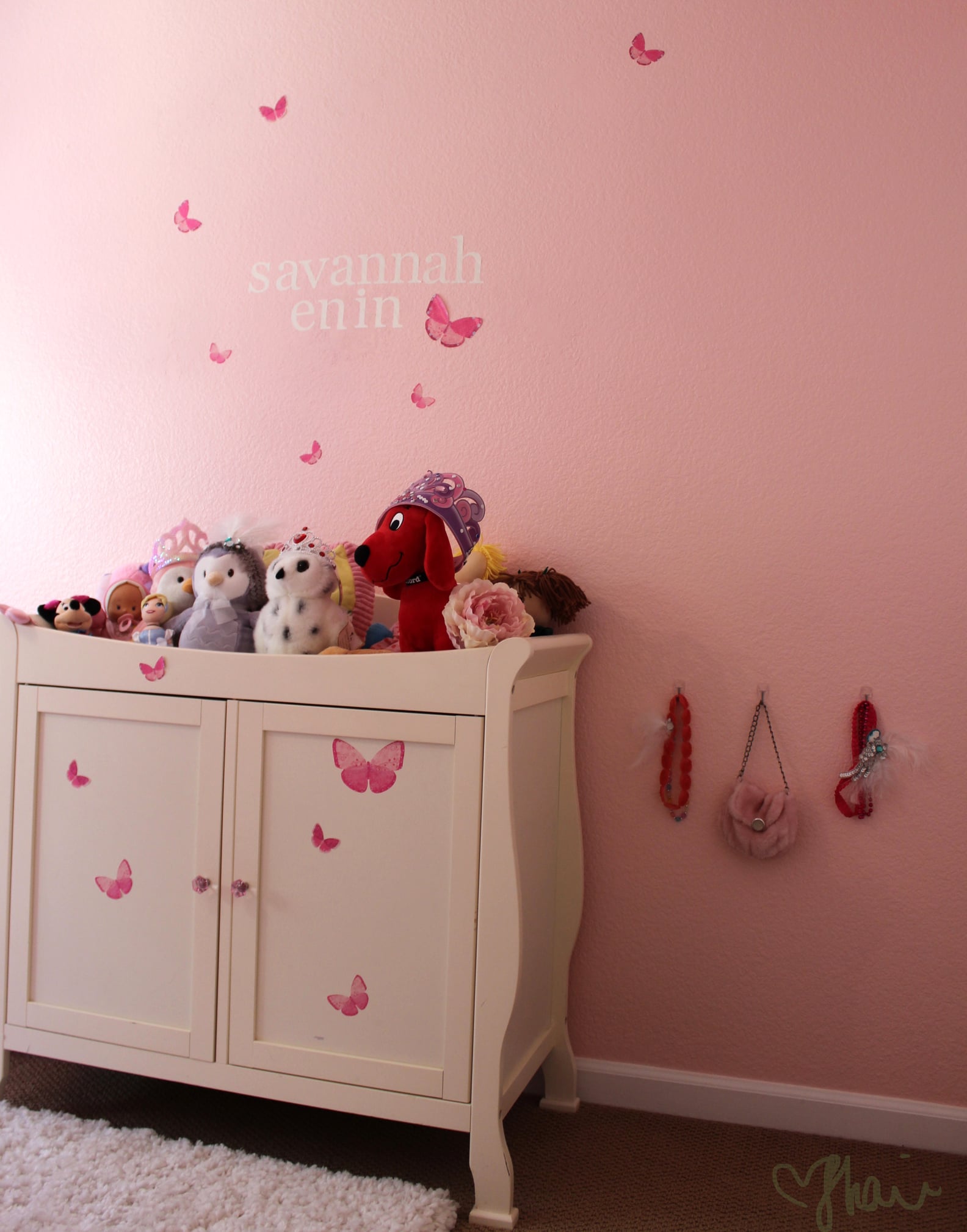 Pink Princess Butterfly Room For Girls | PS Family