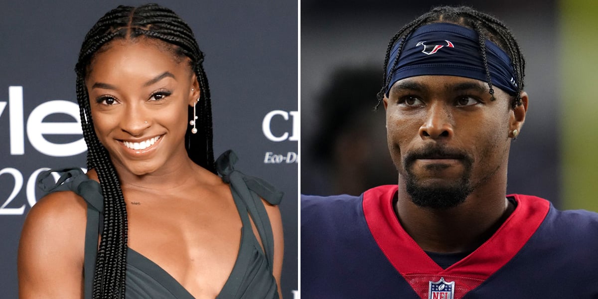 Simone Biles Makes Custom Jersey to Support Her Fiancé | POPSUGAR Fashion