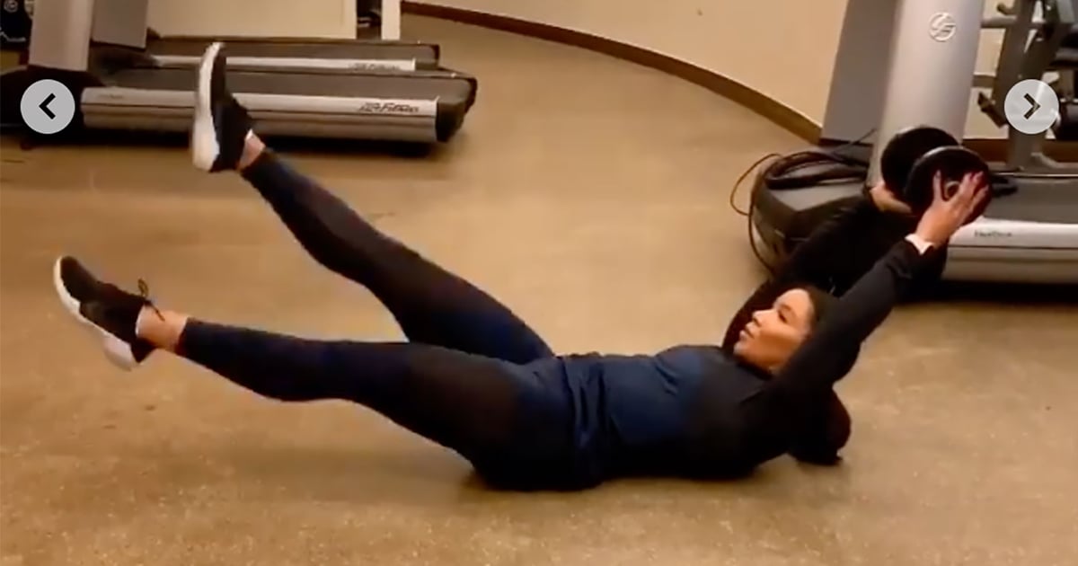 Jeanette Jenkins Total-Body Dumbbell and Cardio Workout | POPSUGAR ...