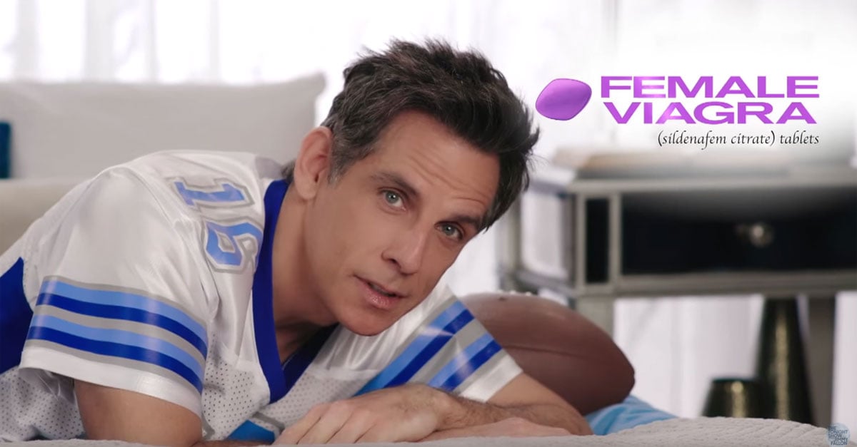Ben Stiller's Female Viagra Super Bowl Commercial | PS Celebrity