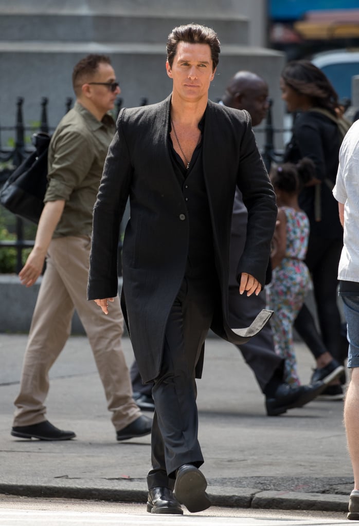 Matthew McConaughey on the Set of Dark Tower Pictures | POPSUGAR ...
