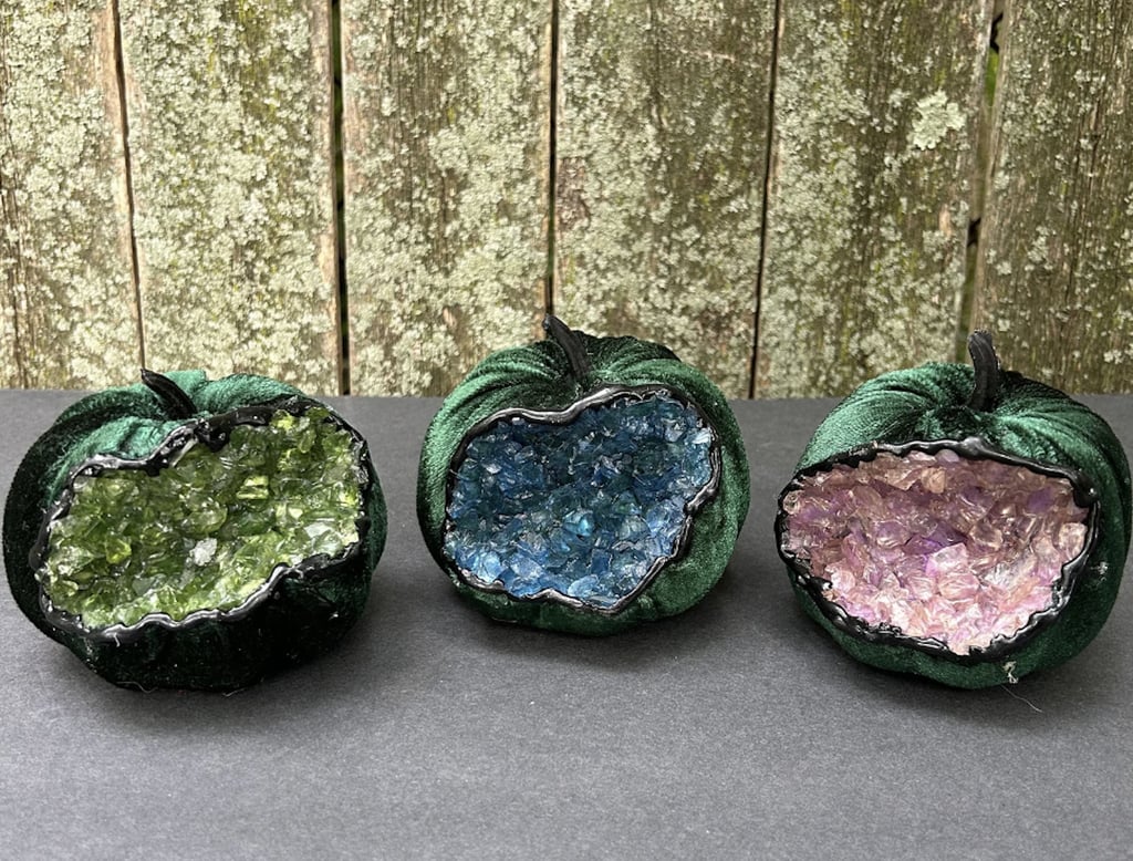 Shop Etsy's Sparkly Geode Pumpkins For Halloween | POPSUGAR Home UK