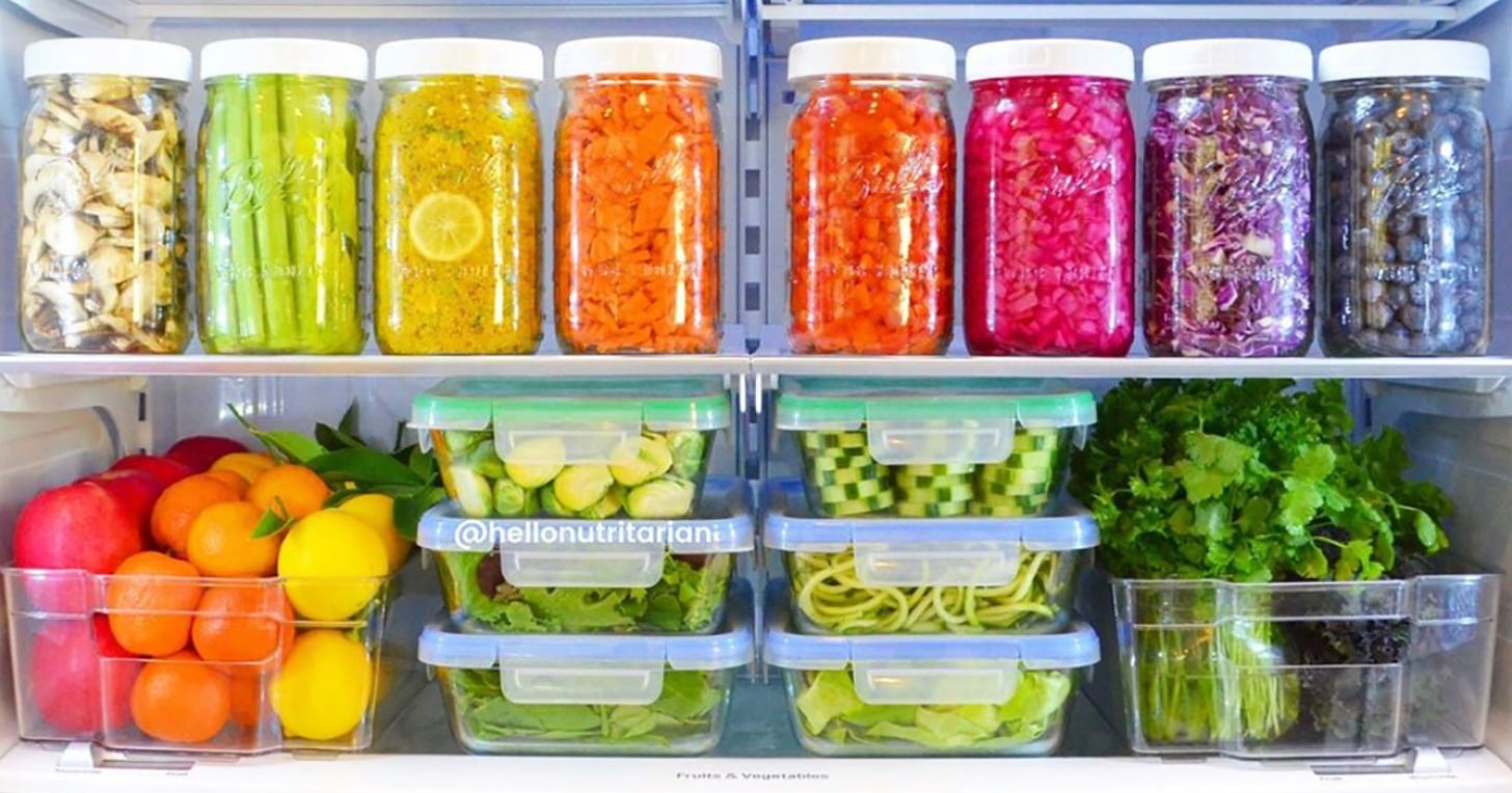 Colorful Photos of Plant-Based Fridges on Instagram | POPSUGAR Fitness