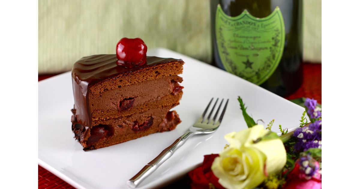 Brandied Cherry Chocolate Mousse Cake