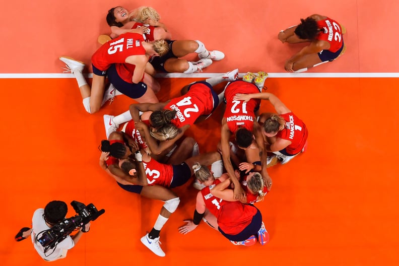 The US Women's Volleyball Team Wins Their First Olympic Gold | POPSUGAR ...