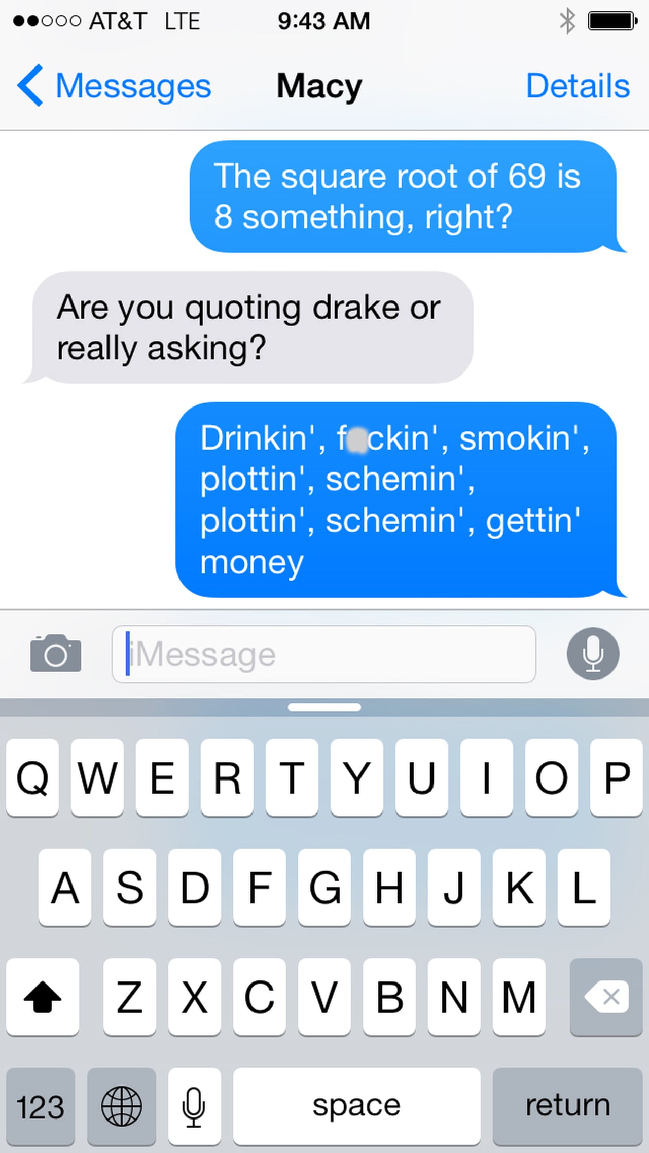 Drizzy App Texts in All Drake Lyrics | PS Tech