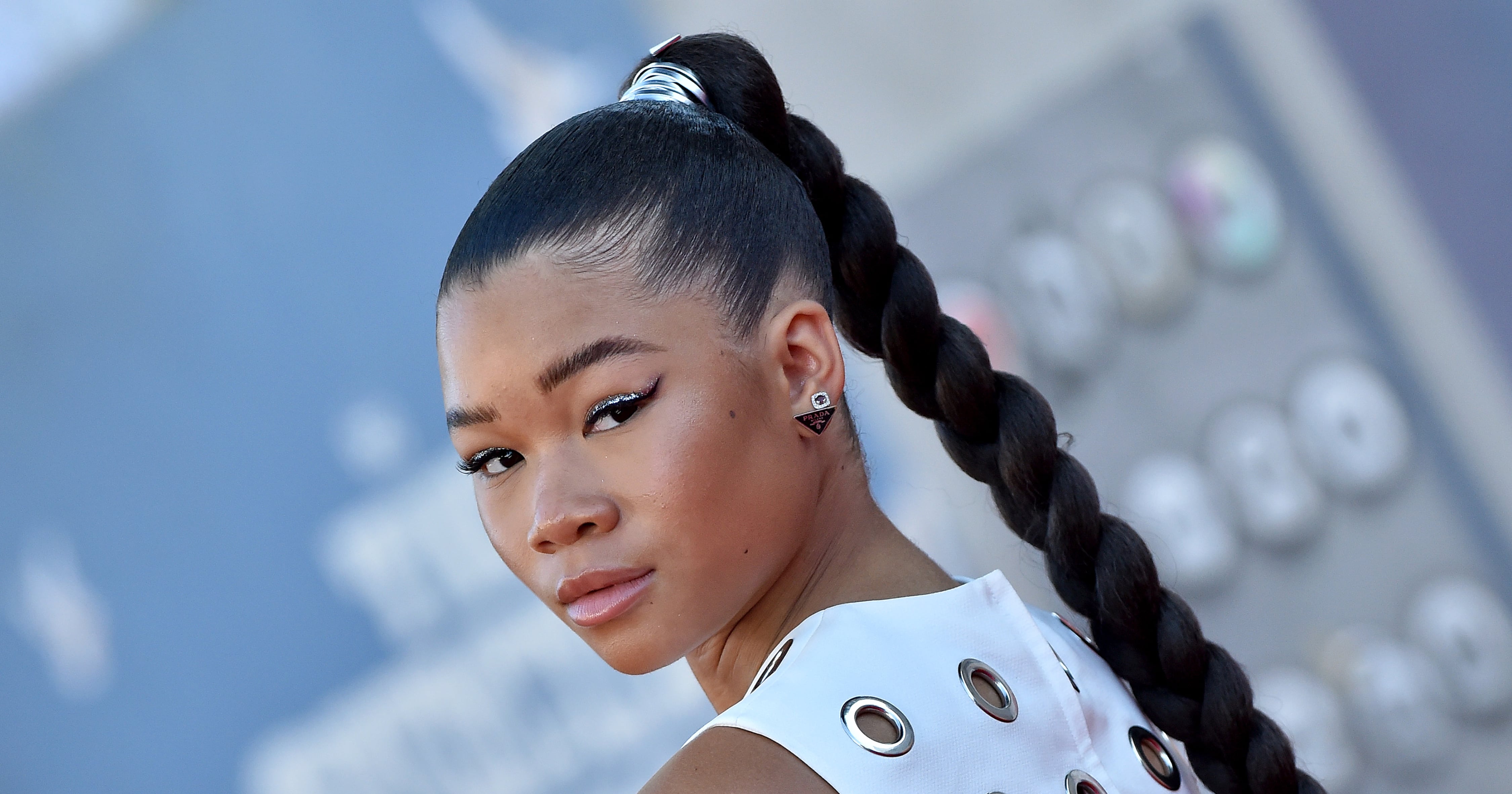 Storm Reid Wears Mesh Heron Preston Set on Vacation in Cabo | PS Fashion