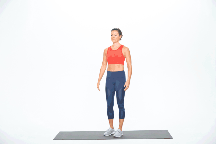 Warmup: Standing Knee to Chest | 25-Minute Home Workout | POPSUGAR ...