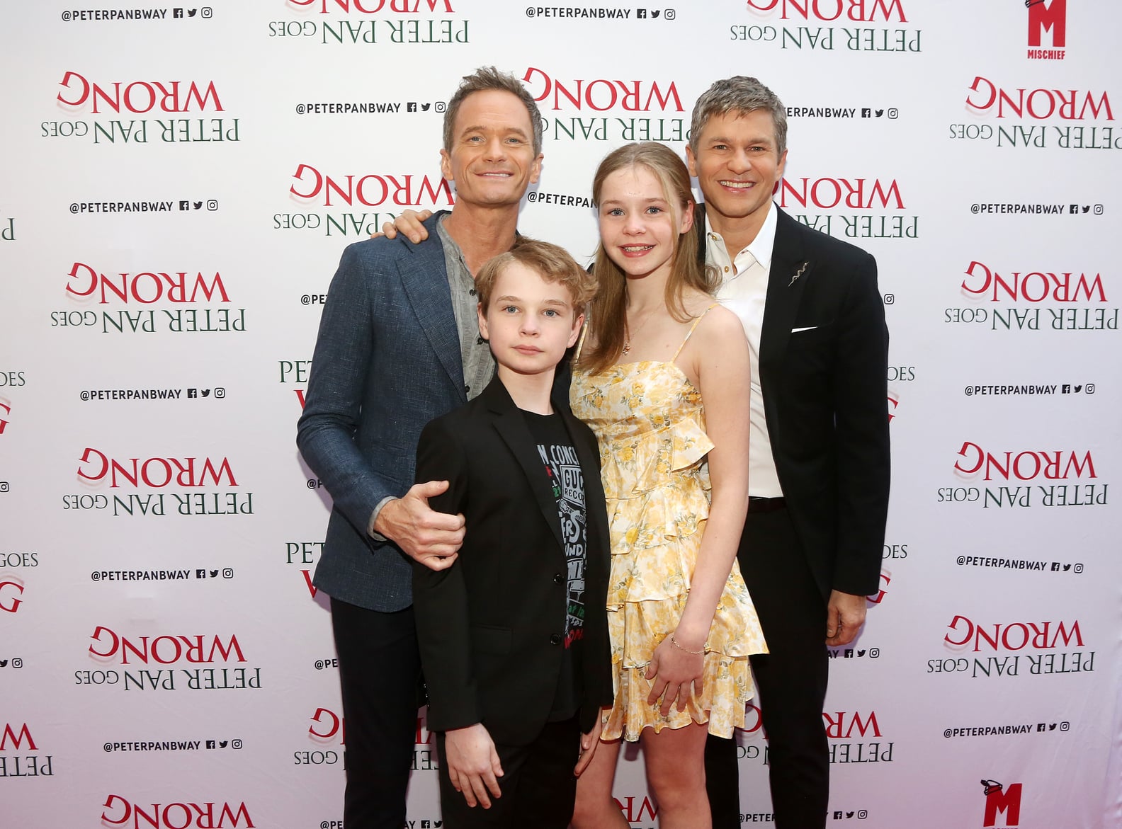 Neil Patrick Harris With His Twins at Peter Pan Goes Wrong | POPSUGAR ...