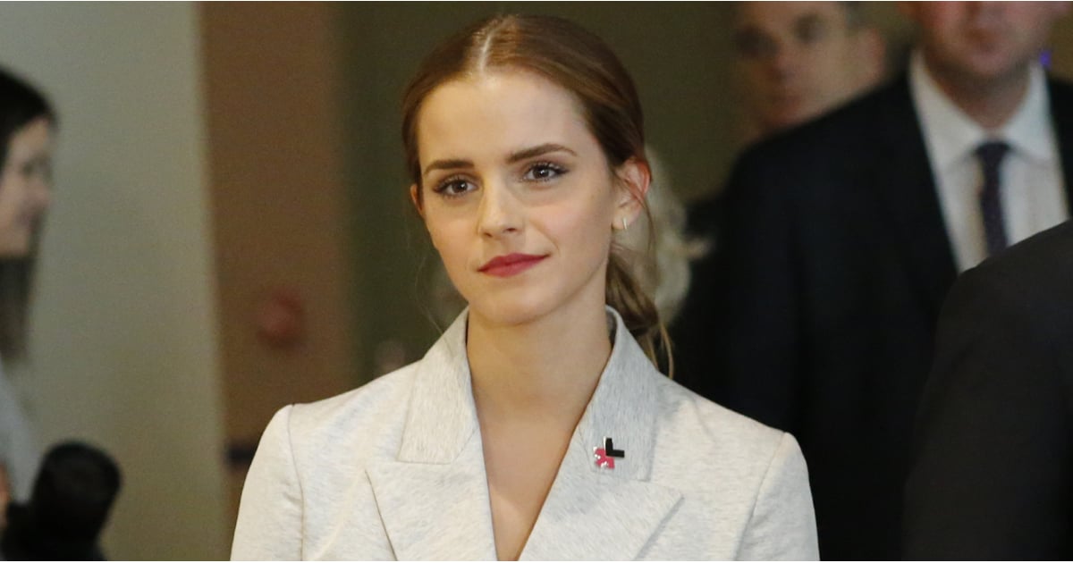Emma Watson At Uns Heforshe Launch Event Pictures Popsugar Celebrity