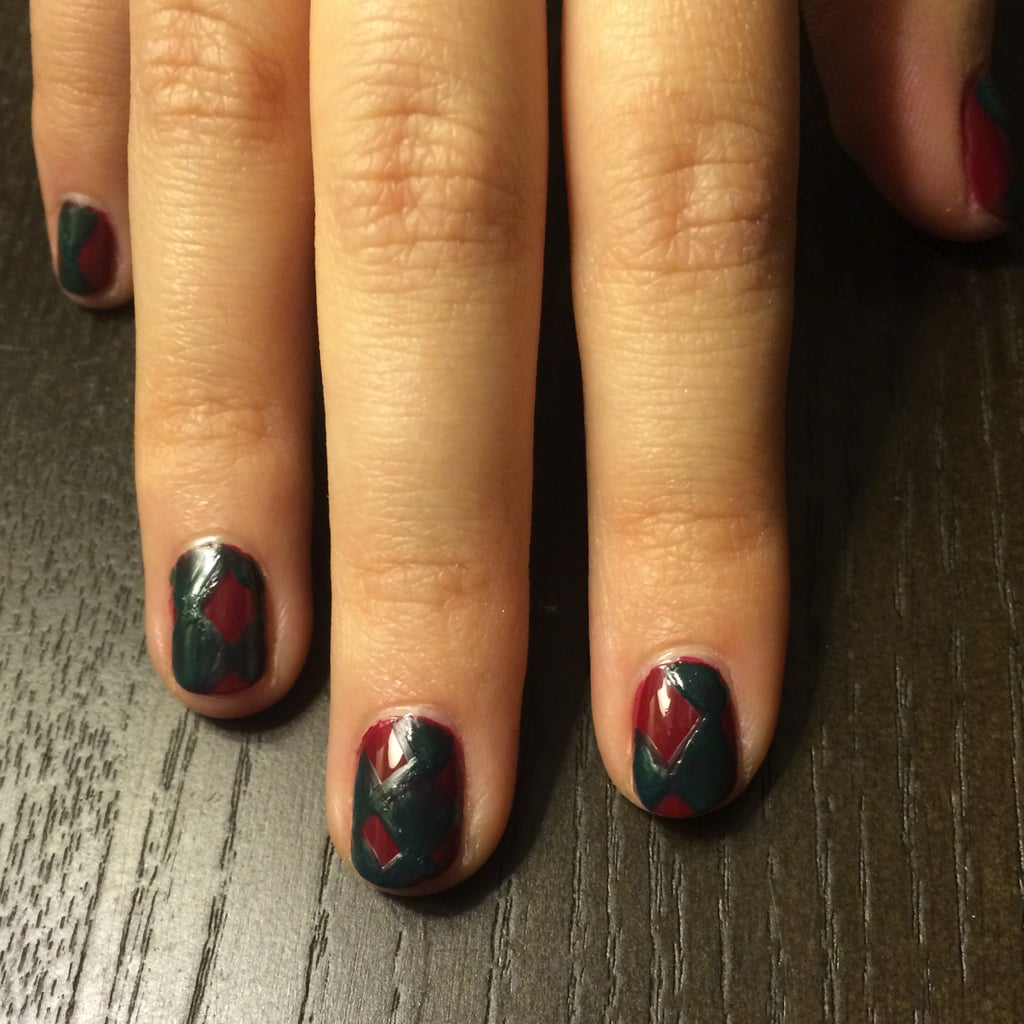 Plaid Nail Art Tutorial | POPSUGAR Beauty