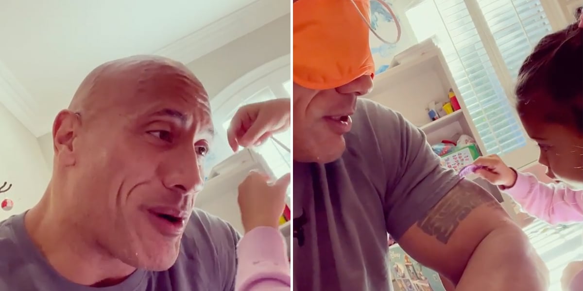 Dwayne Johnson's Daughter Cleaning Dad's Muscles | PS Family