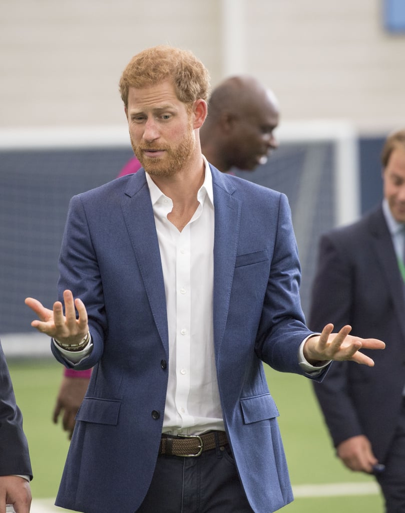 Prince Harry in Manchester, England, September 2017 | POPSUGAR Celebrity
