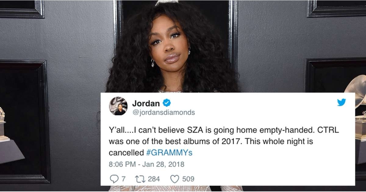 Tweets About SZA Getting Snubbed at the 2018 Grammys | POPSUGAR ...