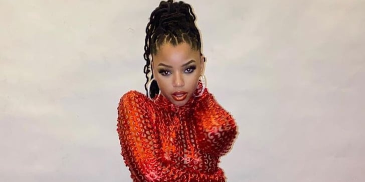 See Chloe Bailey Wearing a Red Cutout Jumpsuit on Instagram | POPSUGAR ...