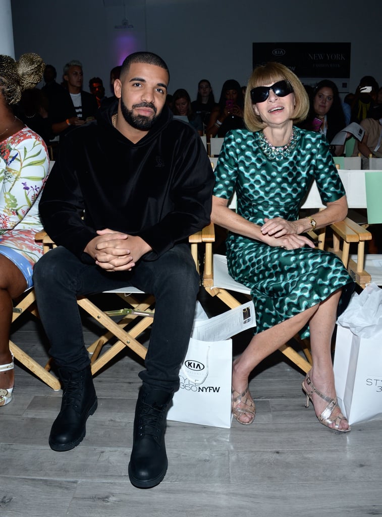 Drake and Anna Wintour NYFW Pictures | POPSUGAR Celebrity