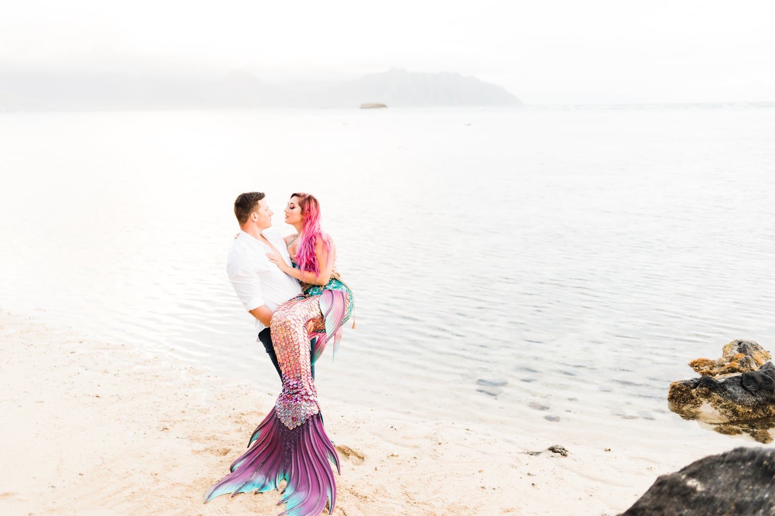 A Couple's Sexy Mermaid-Themed Photo Shoot | PS Love