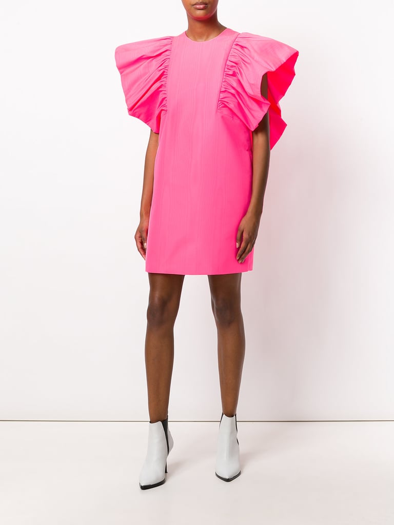 Victoria Beckham Pink Dress in NYC 2018 | POPSUGAR Fashion