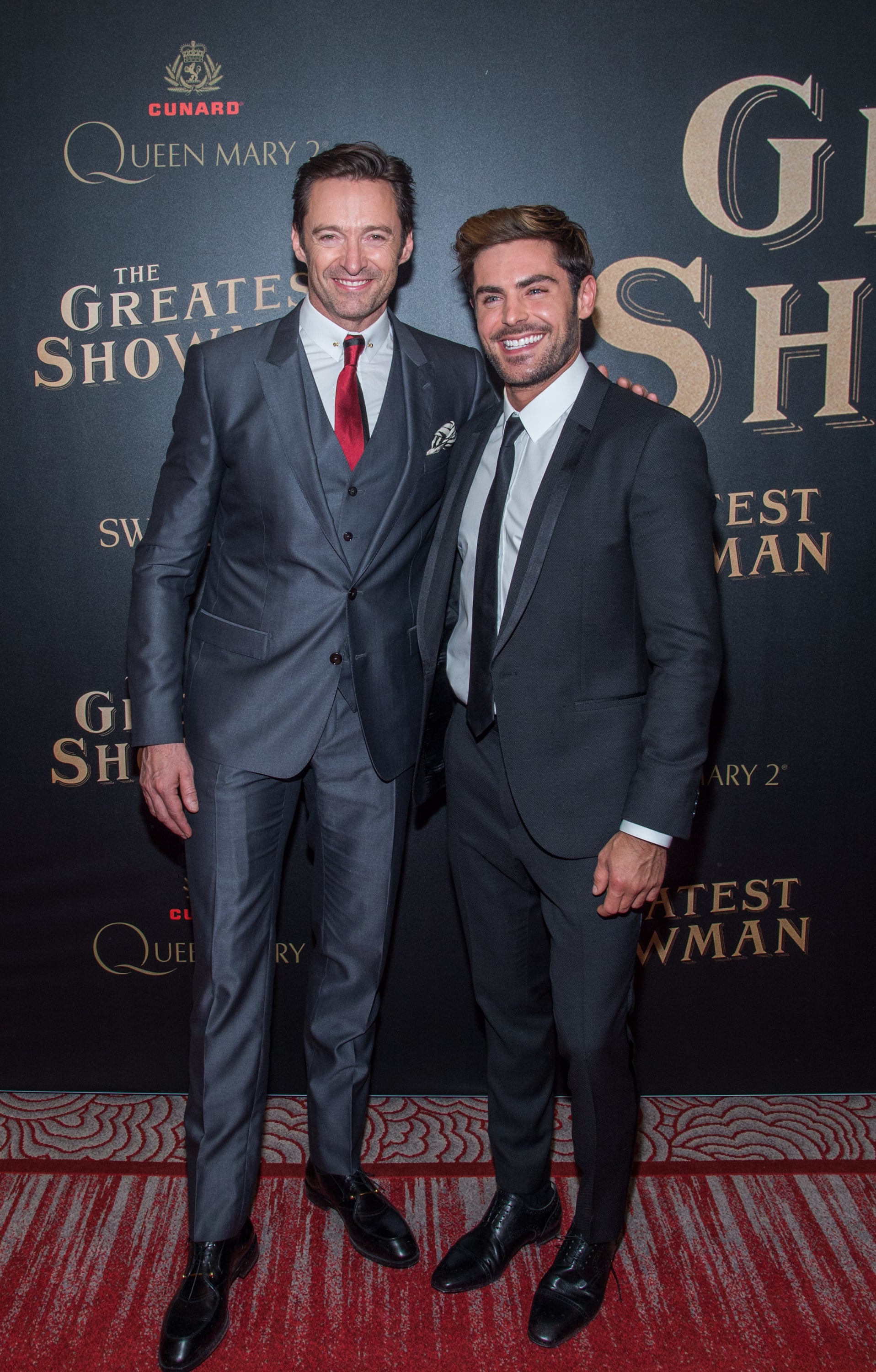 Hugh Jackman and Zac Efron at The Greatest Showman Premiere | PS Celebrity