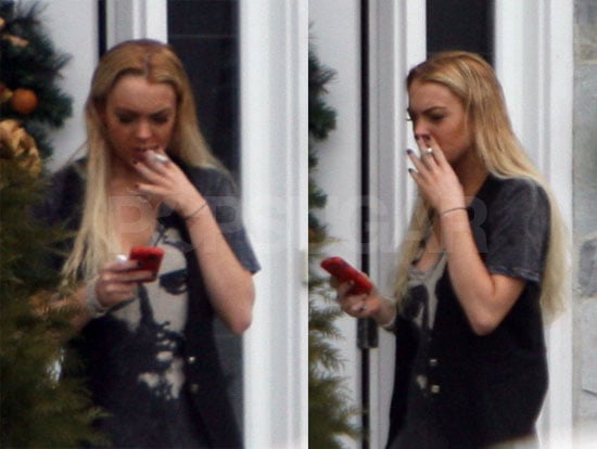 Lindsay Lohan Smoking | POPSUGAR Celebrity
